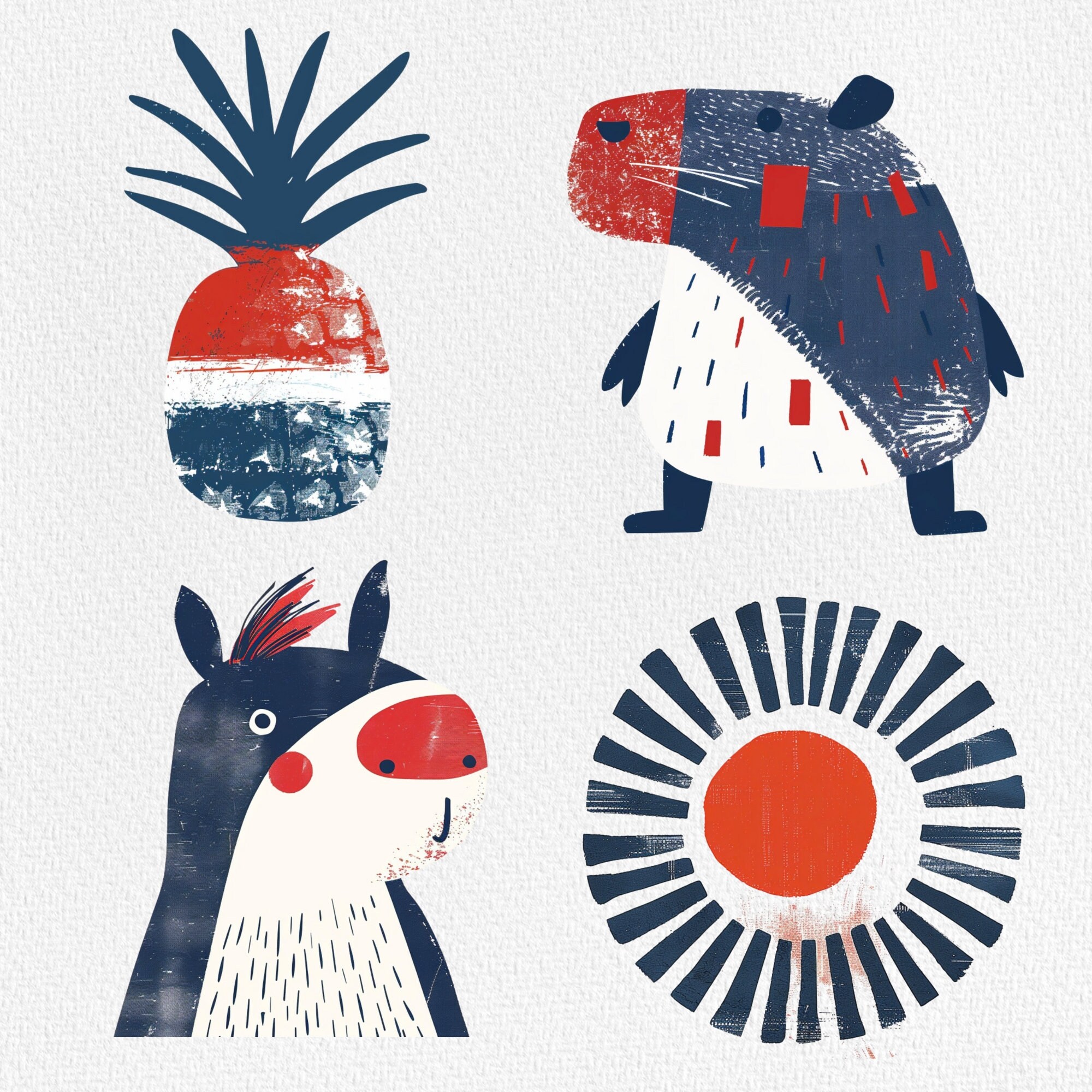 Abstract Capybara Clipart, Cute Capybara PNG, Instant Download, Cute ...