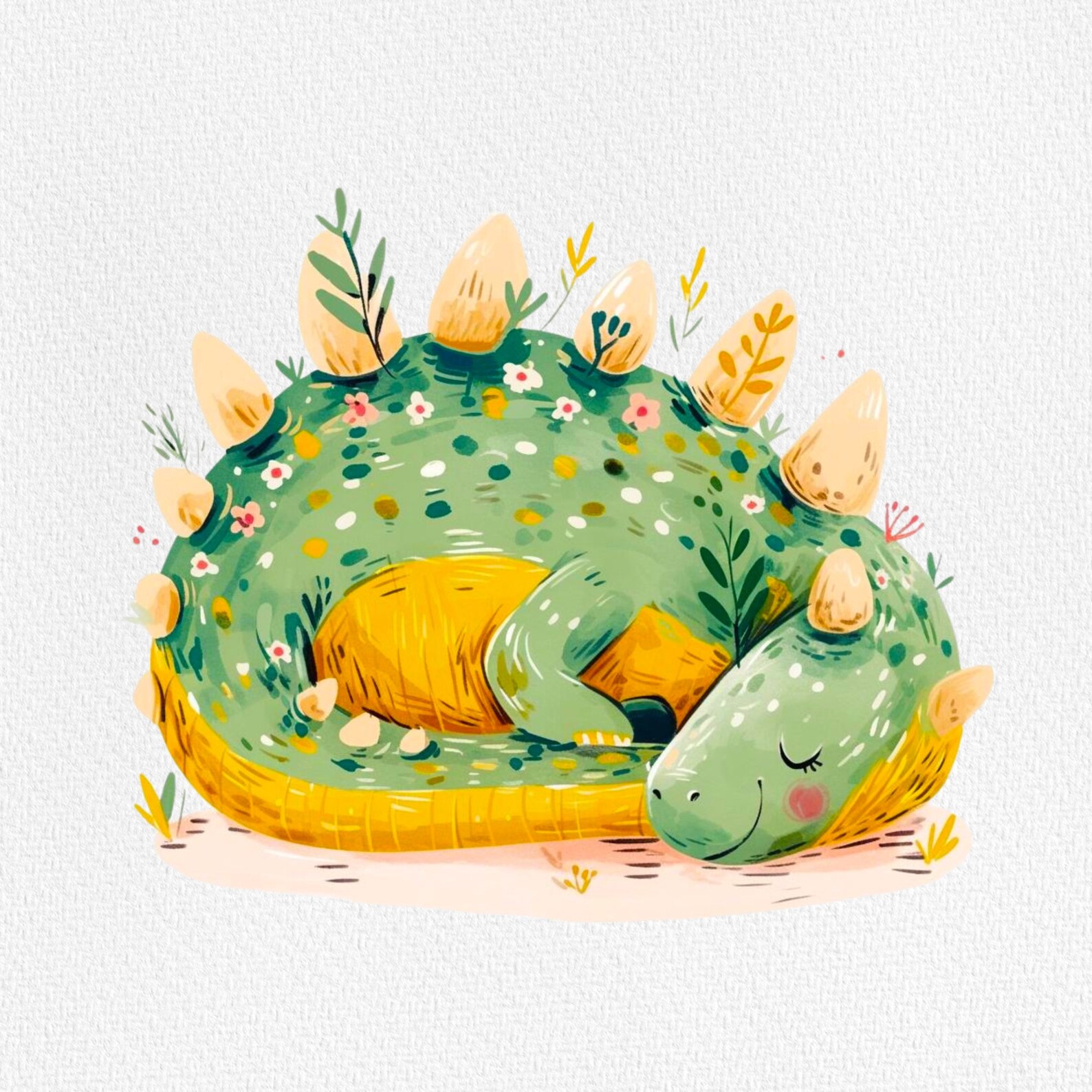 Dinosaurs Watercolor Clipart, Cute Dino Clip Art, Colorful Dinosaur PNG ...