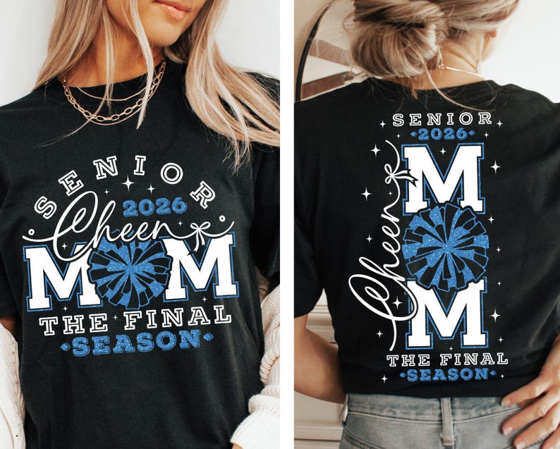 Senior Cheer Mom SVG PNG: 2026 Graduation Design (digital Files for ...