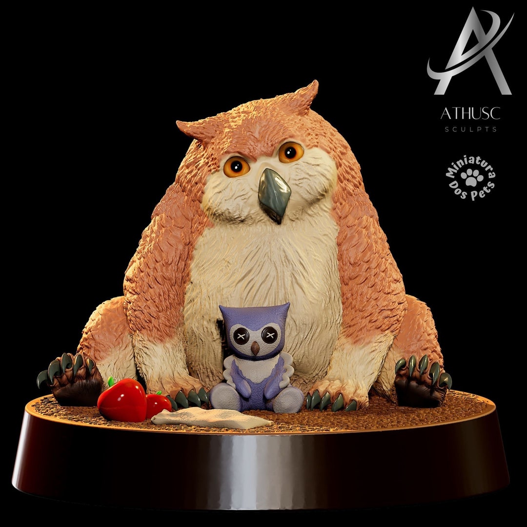Baldur's Gate 3 Owlbear Cub: Hand-painted Resin Miniature (28/32/50mm ...