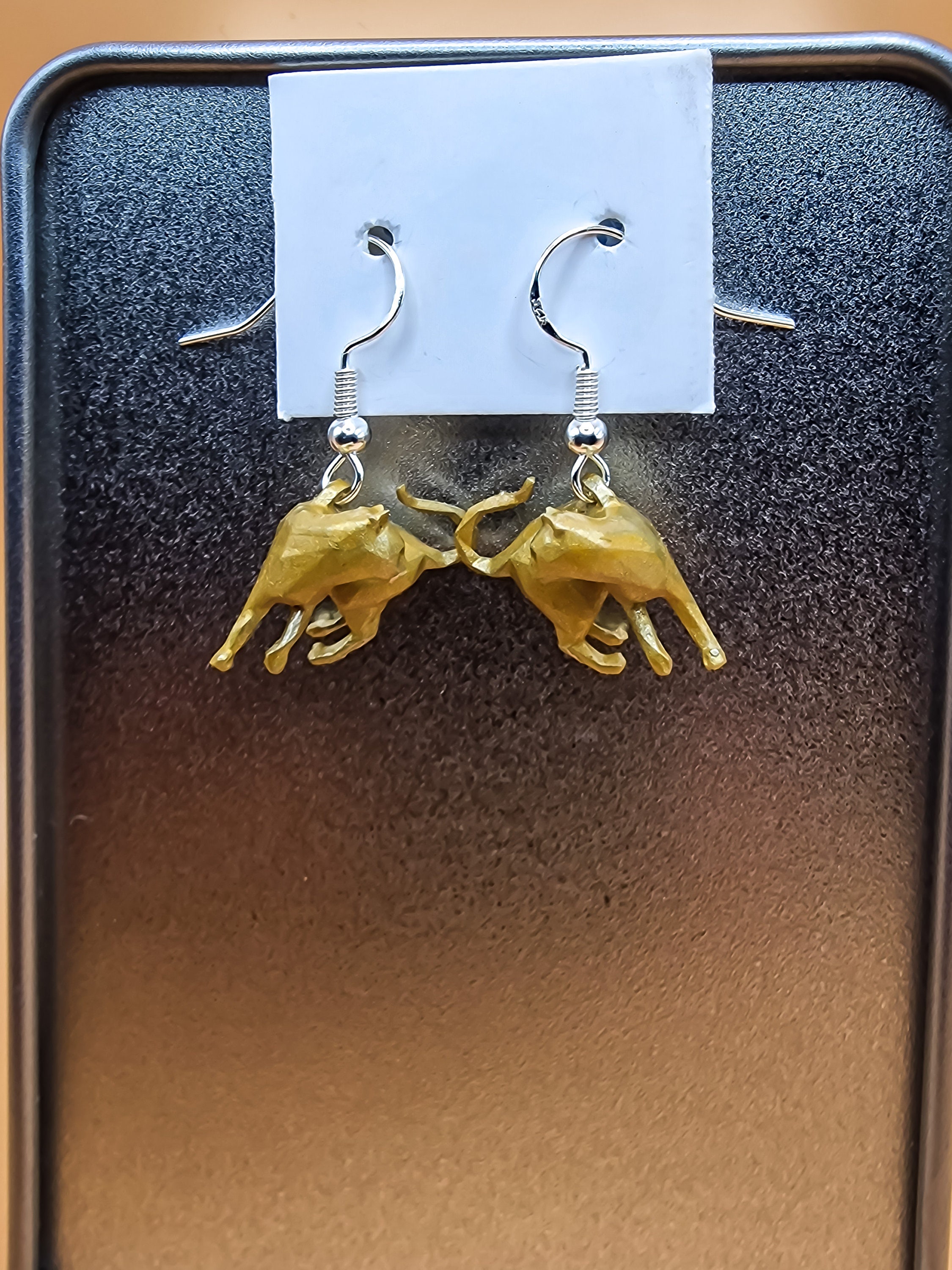 Custom Colours 3D Printed Miniature Walking Cat Earrings Pet Lovers ...