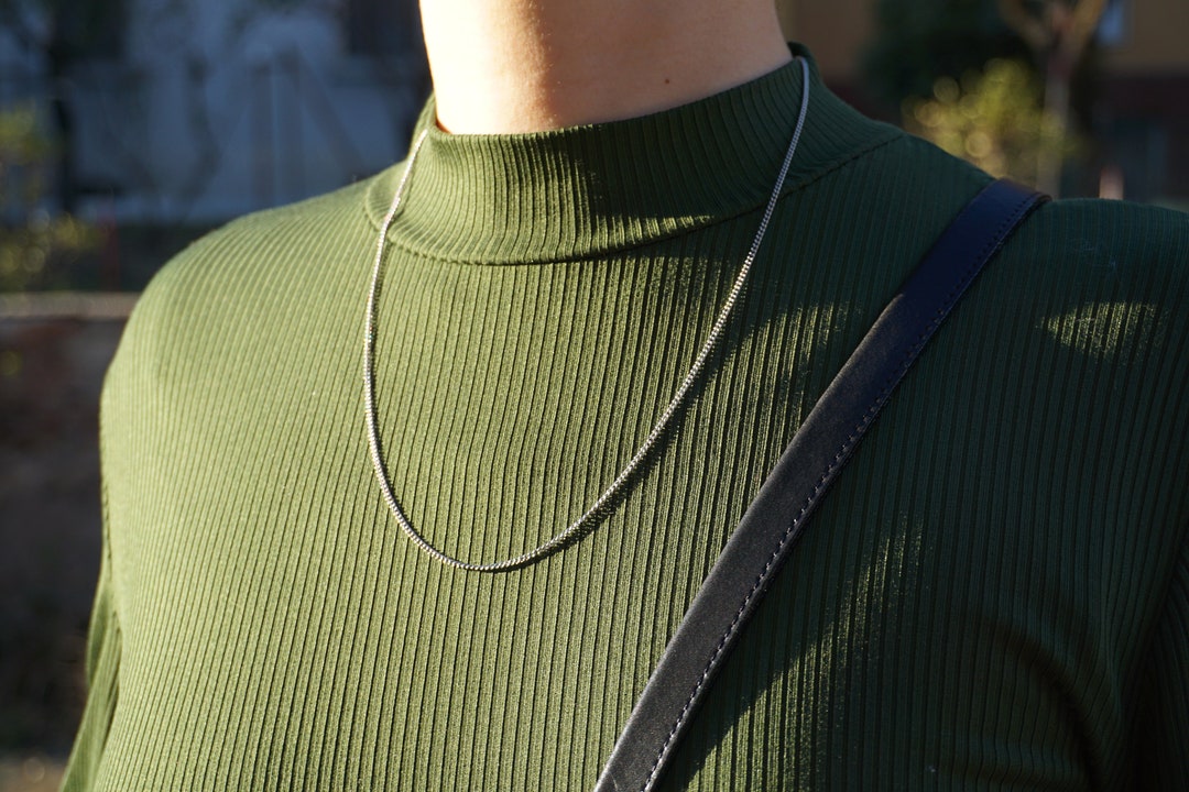 Silver Connell Chain, Curb Style Silver Plated Stainless Steel Connell ...