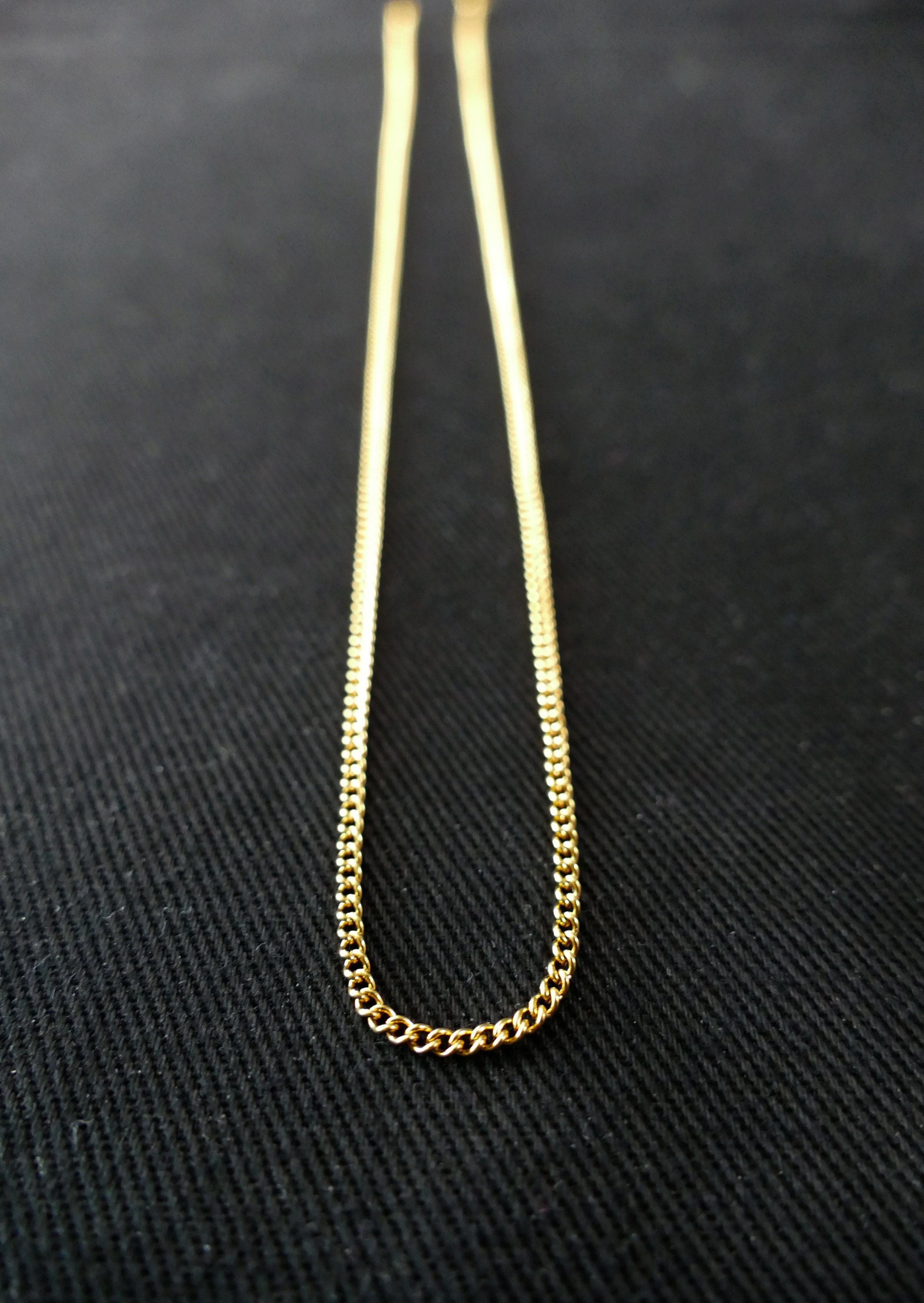 Golden Connell Chain, Curb Style Gold Plated Stainless Steel Connell ...