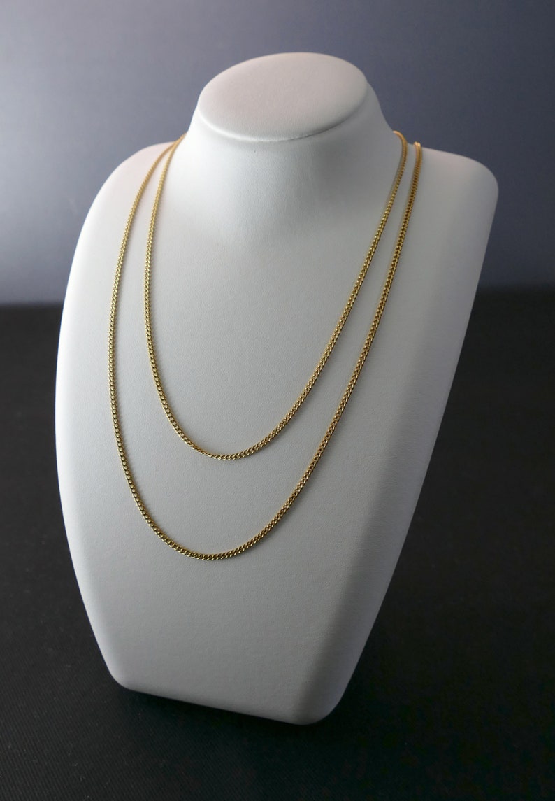 Golden Connell Chain, Curb Style Gold Plated Stainless Steel Connell ...