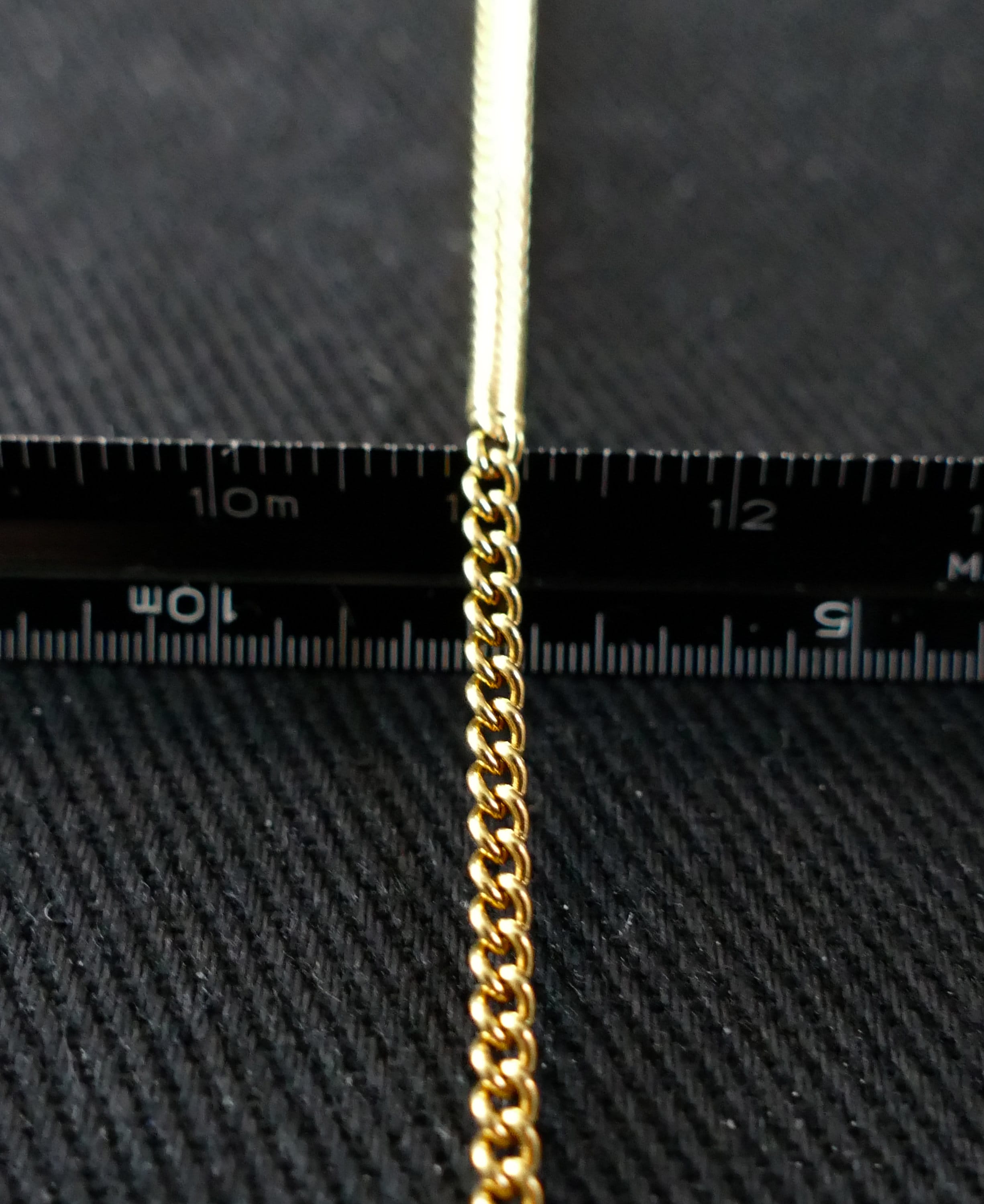 Golden Connell Chain, Curb Style Gold Plated Stainless Steel Connell ...