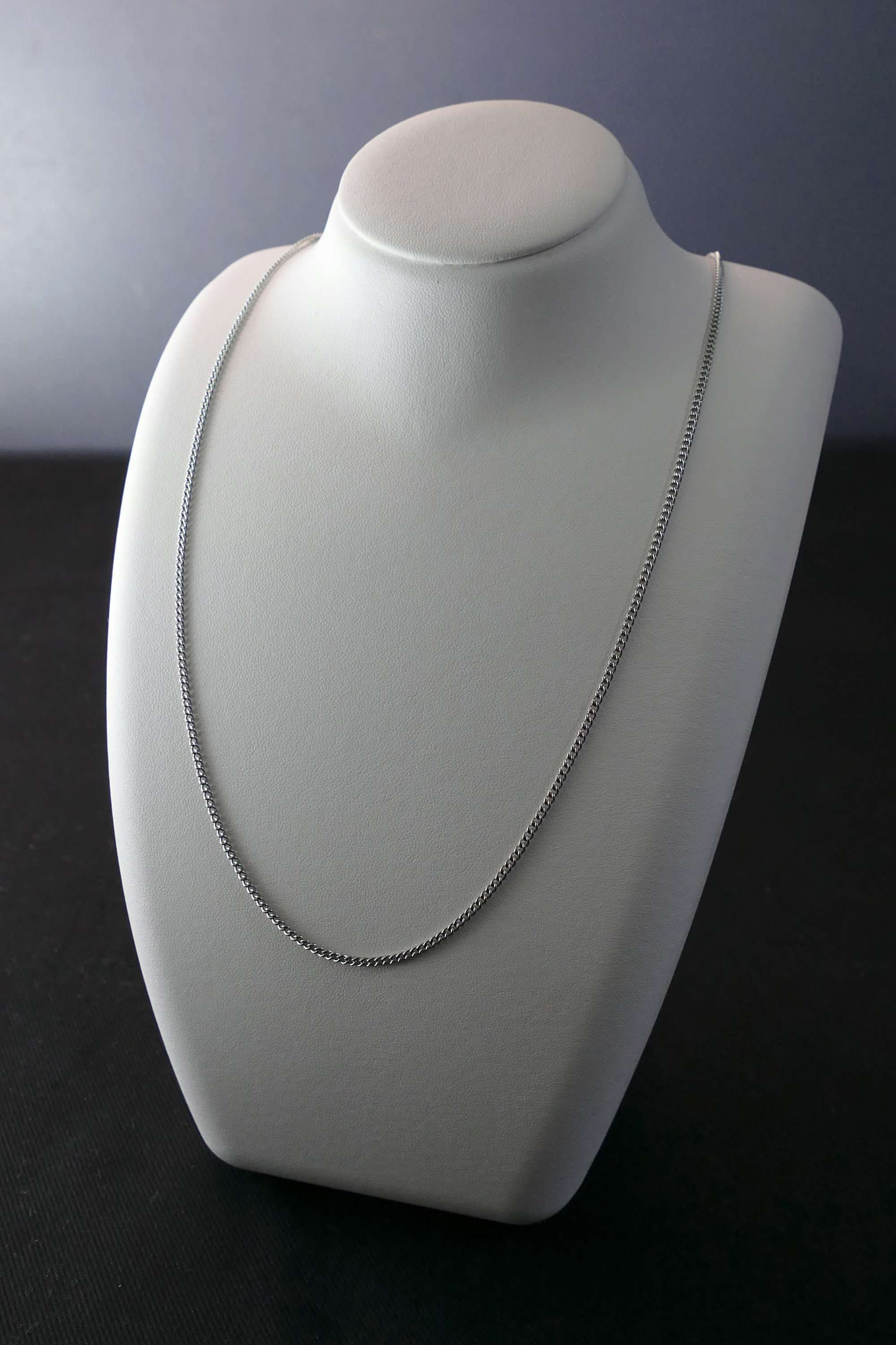 Silver Connell Chain, Curb Style Silver Plated Stainless Steel Connell ...