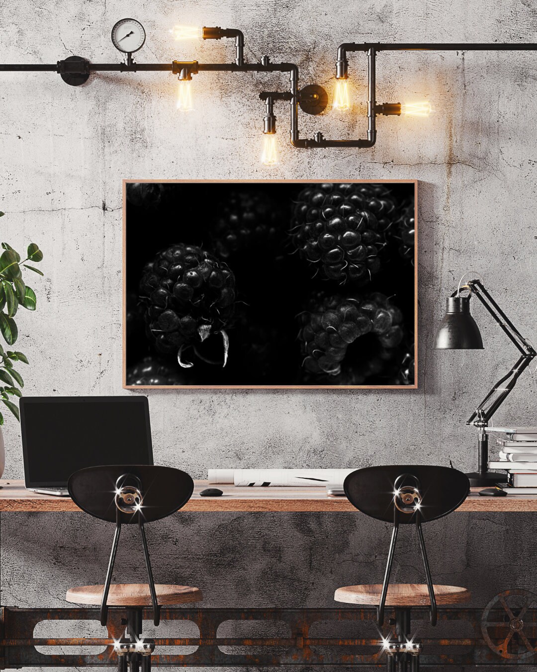 Printable Photo Art Raspberries digital Download - Etsy