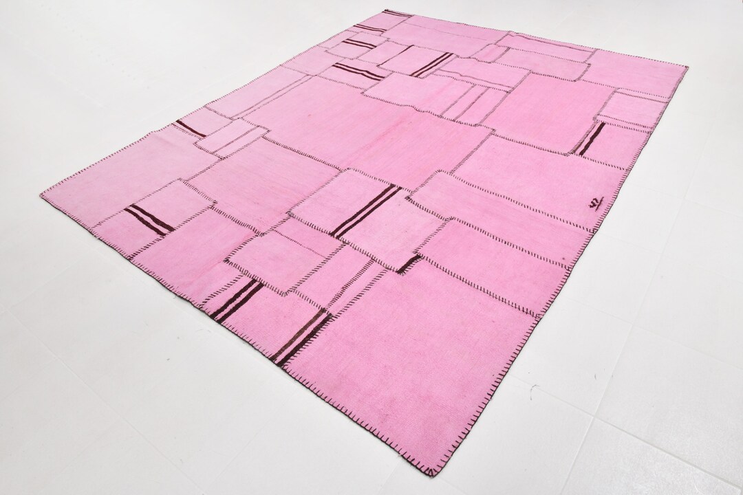 8x10 Rug,hemp Rug,pink Rug,8x10 Area Rug,turkish Hemp Rug,oversize Hemp ...
