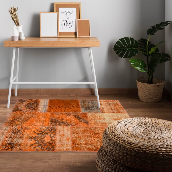 Orange Rug - Etsy