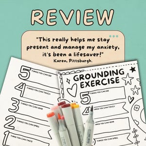 Grounding Exercise Coloring Page Zones of Regulation, Coping Skills ...