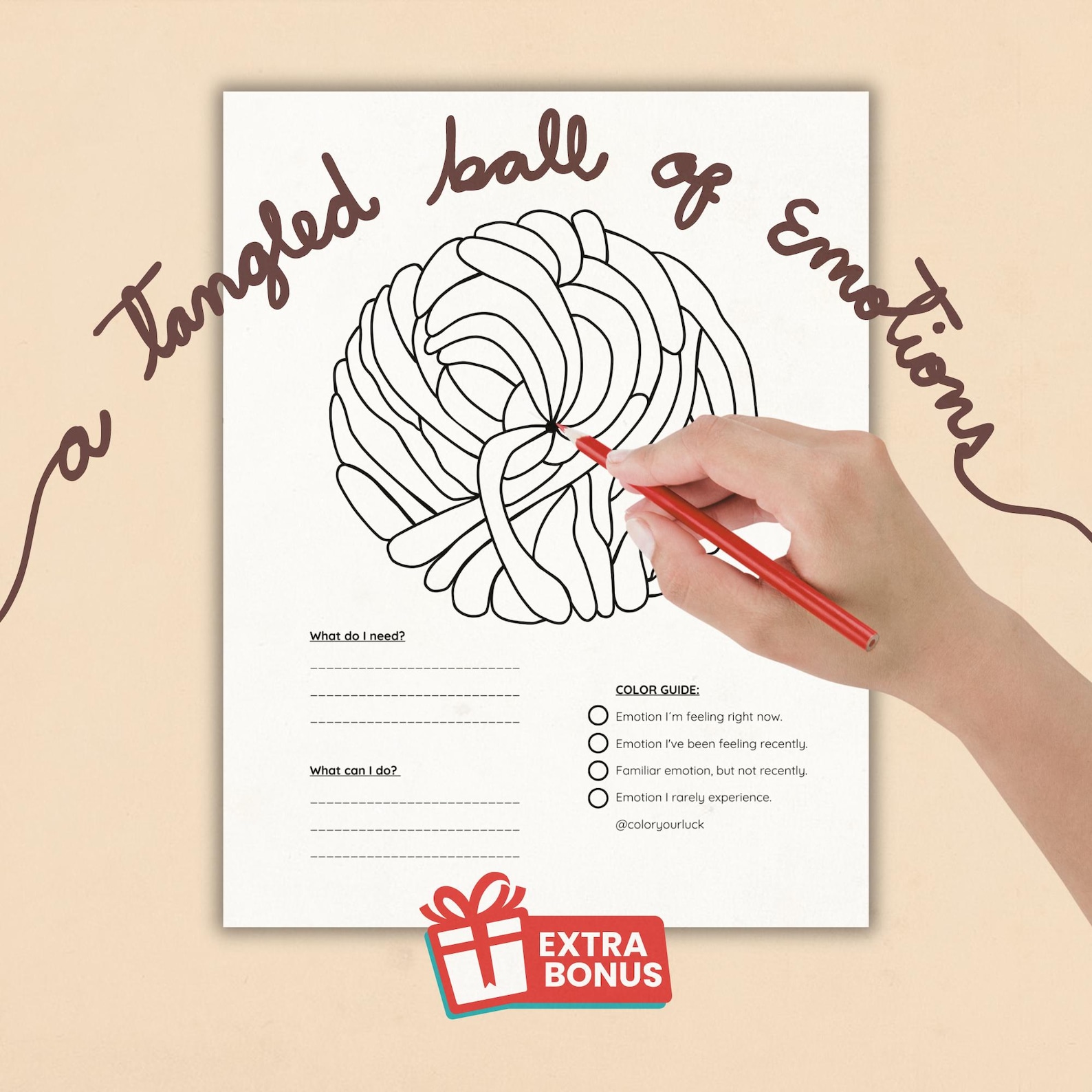 Tangled Ball of Emotions: Mindfulness Tool for Art Therapists - Mental ...