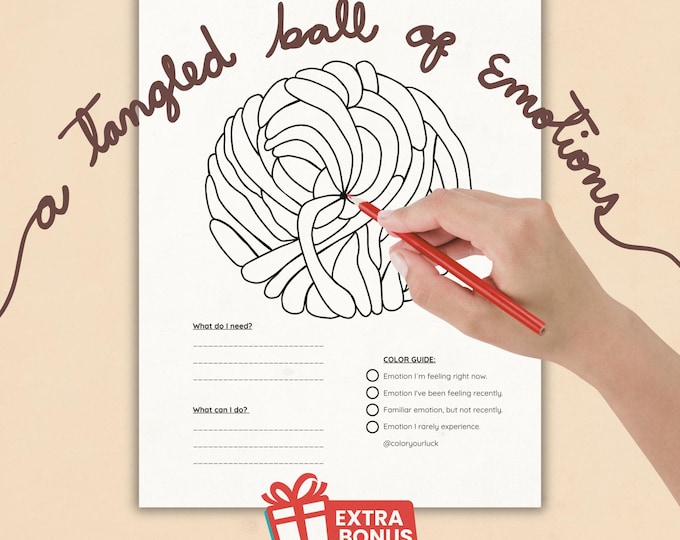 Tangled Ball of Emotions: Mindfulness Tool for Art Therapists Mental ...