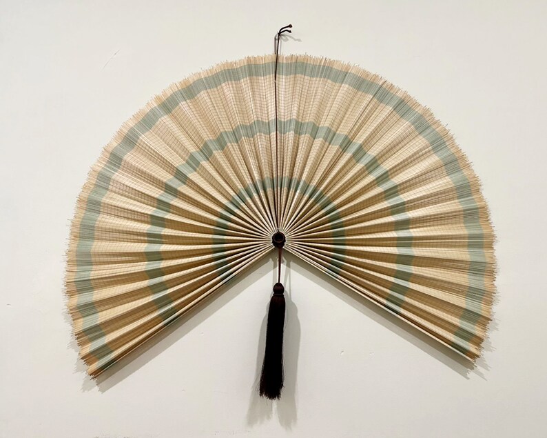 Bamboo Wall Fan, Wall Fan, Wall Fan Decor, Fan Wall Decor, Bamboo Fan ...