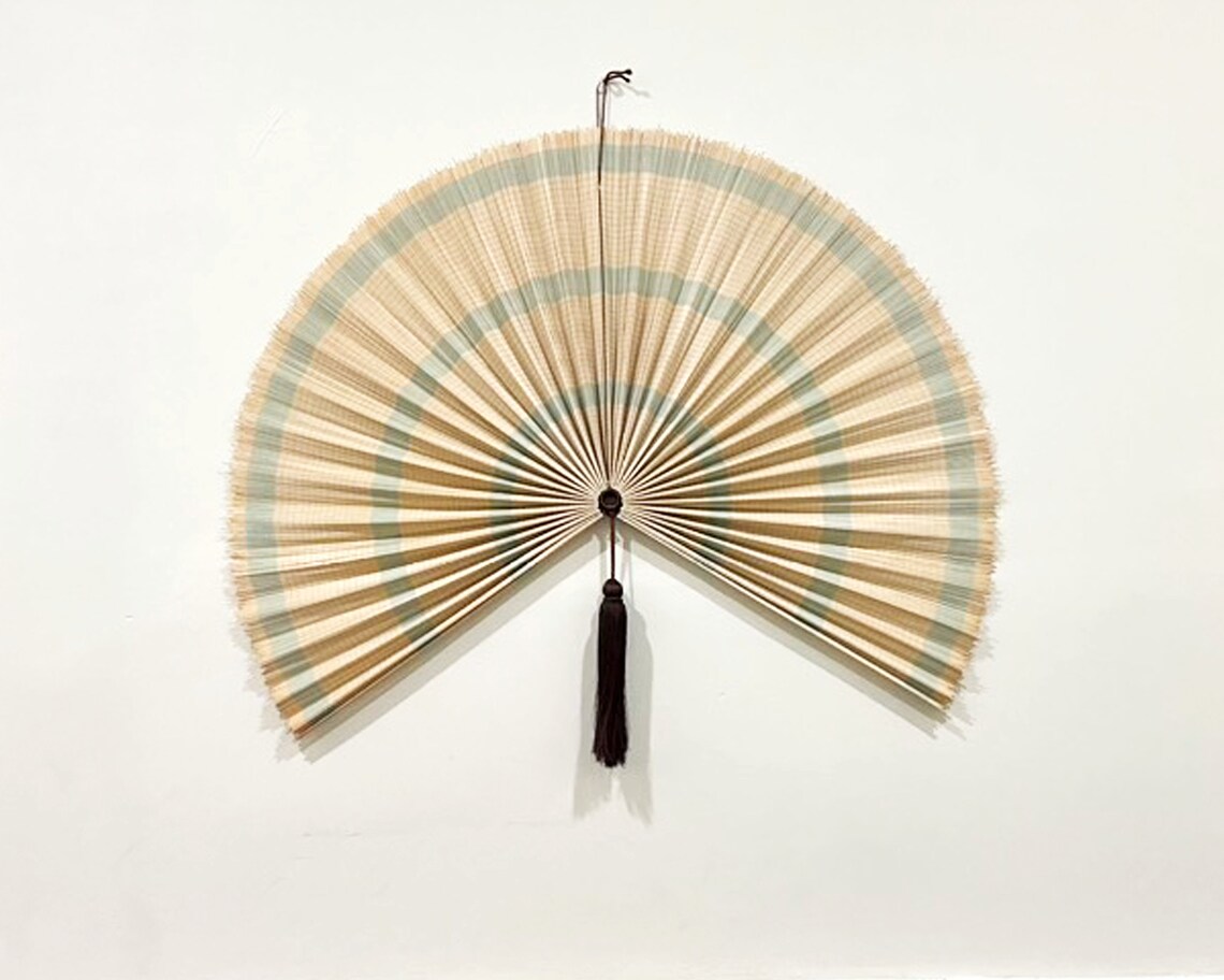 Bamboo Wall Fan, Wall Fan, Wall Fan Decor, Fan Wall Decor, Bamboo Fan ...