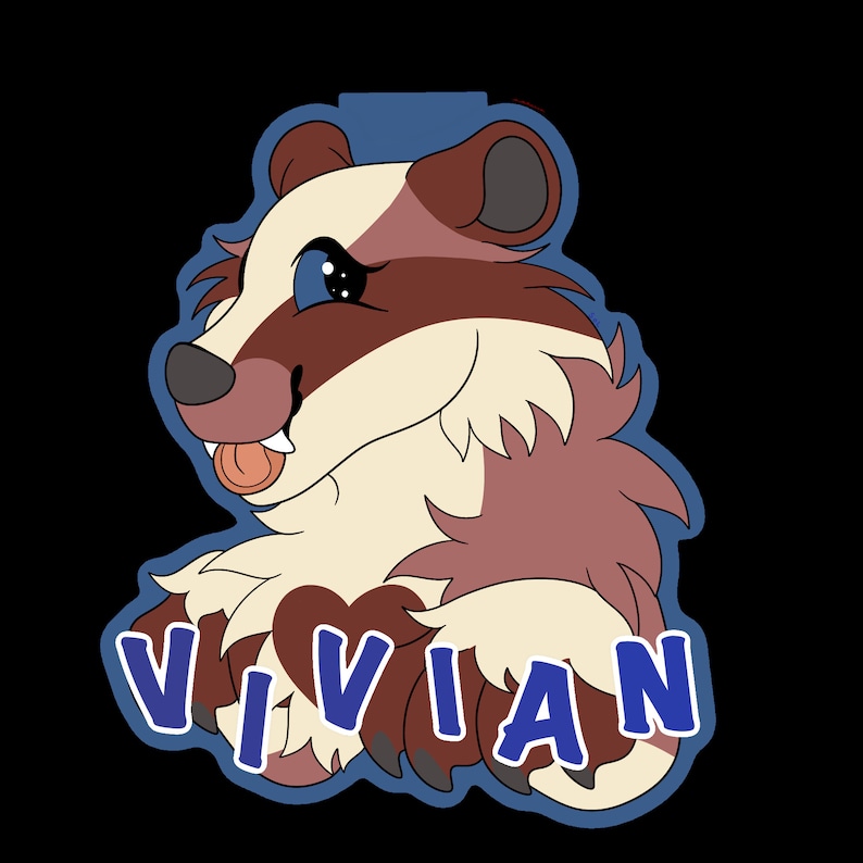 Custom Digital Fursuit/fursona Badge - Etsy