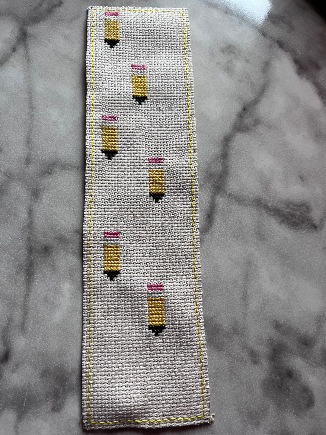 Pencil Cross Stitch Bookmark - Etsy