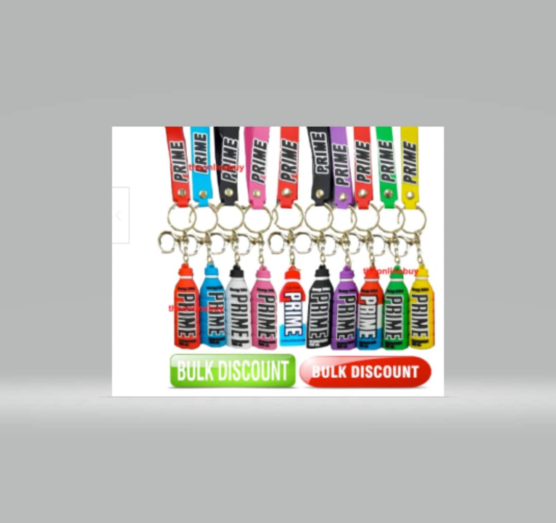 KSI Prime Bottle Keyring Tag Girls Boys Metal ICE POP - Etsy