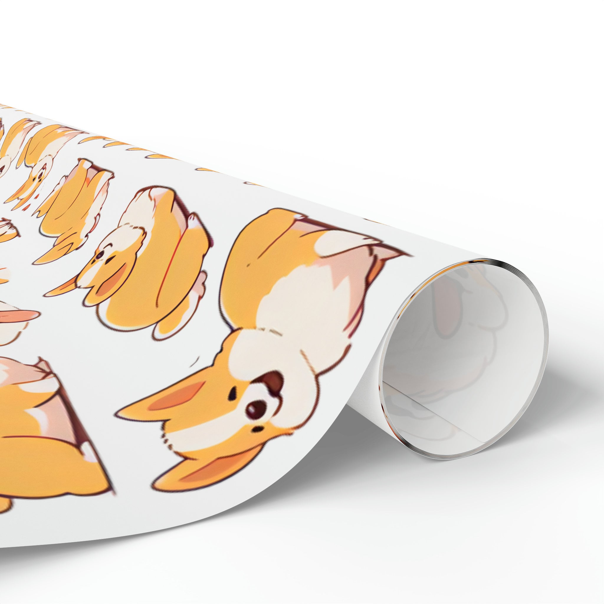 Pembroke Welsh Corgi Gift Wrapping Paper Roll | Corgies Cute Kawaii ...