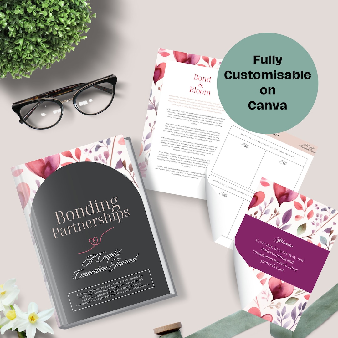 Fully Customisable and Editable Bonding Partnership Journal Canva ...