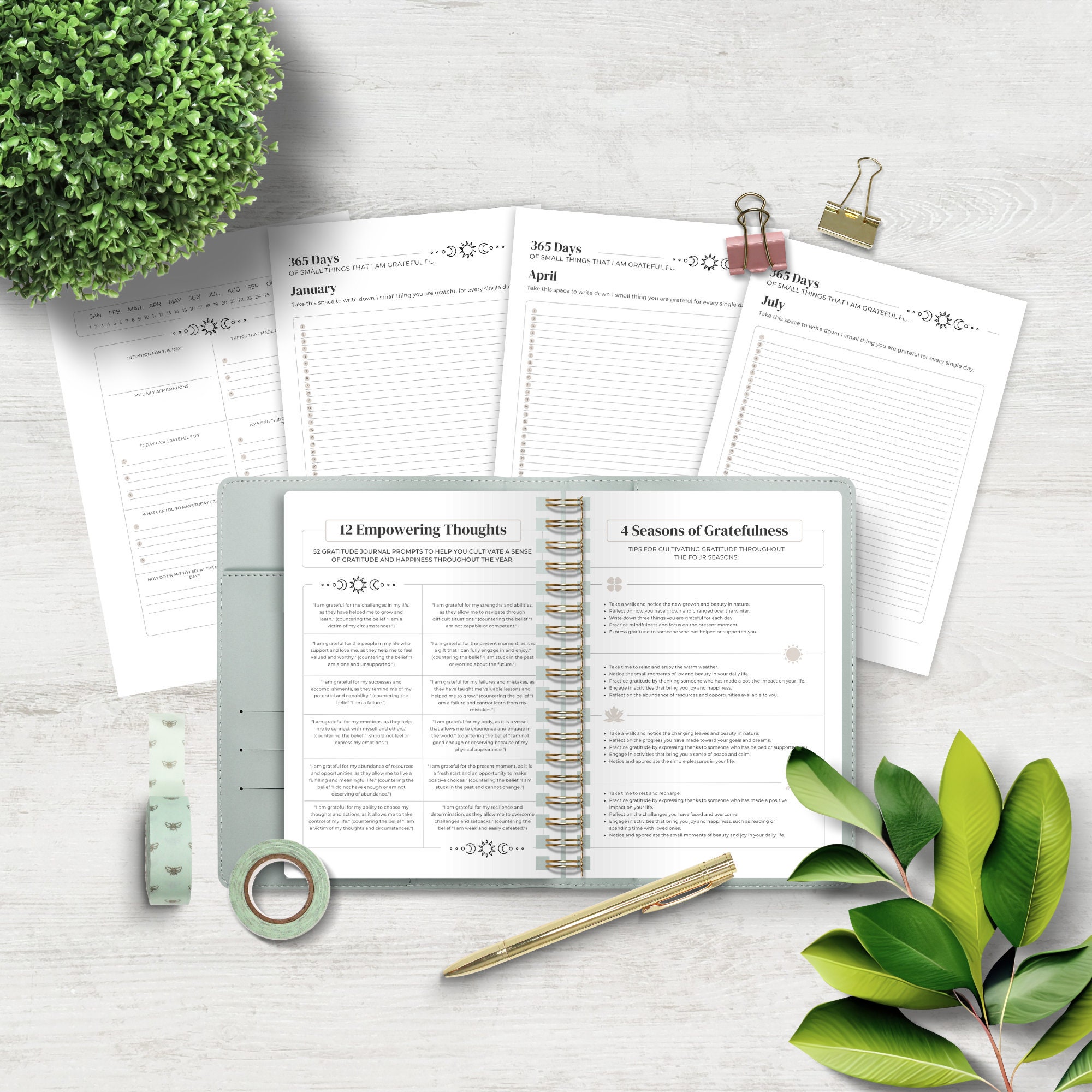 365 Days of Gratitude Printable Gratitude Journal Daily - Etsy