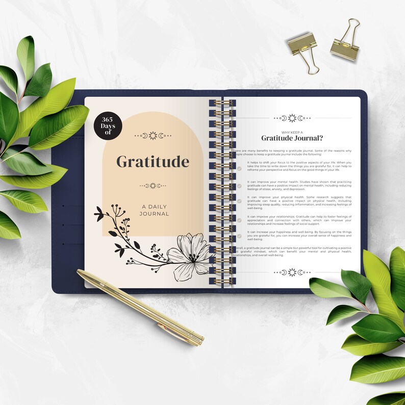365 Days of Gratitude Printable Gratitude Journal Daily - Etsy