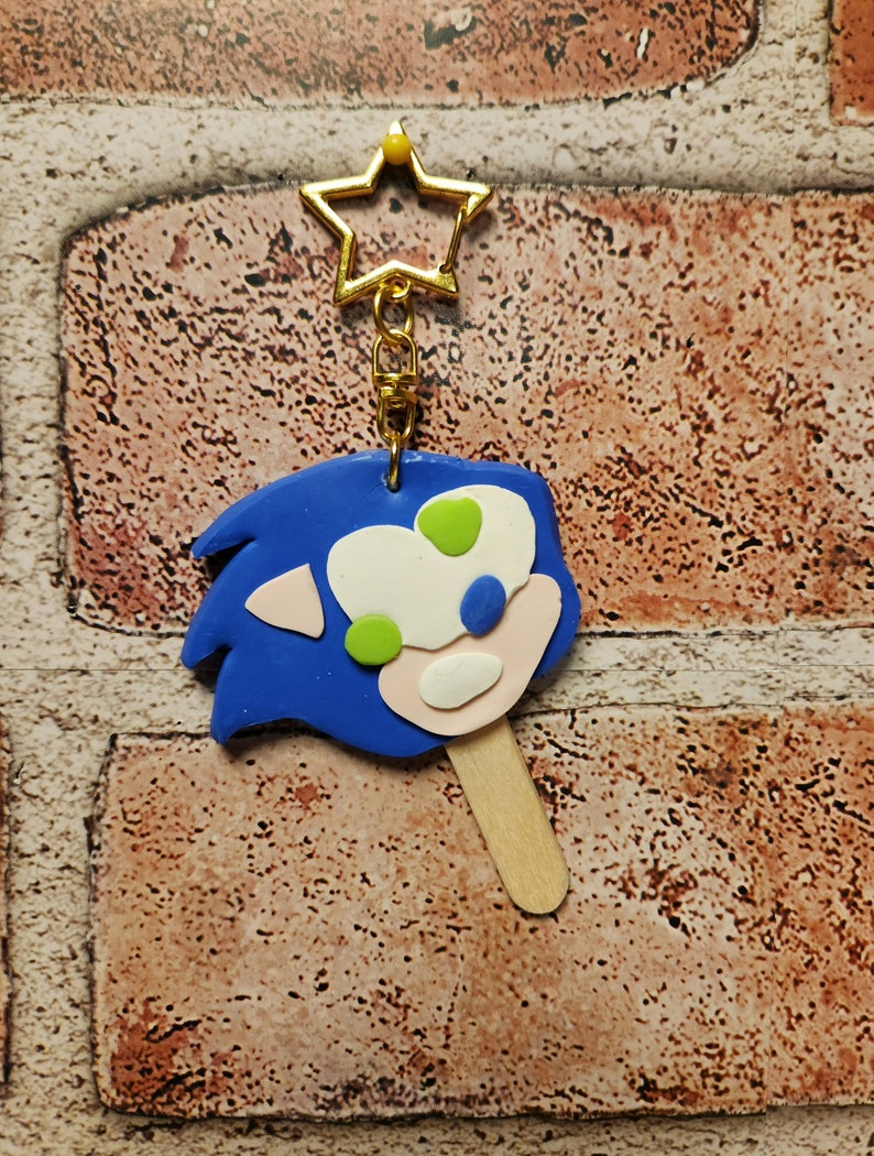 Sonic Popsicle Keychain - Etsy
