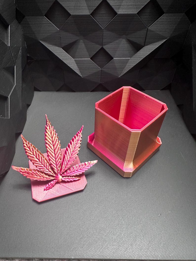 Pot Leaf Trophy Container - Etsy