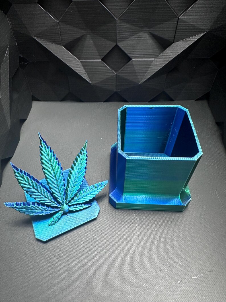Pot Leaf Trophy Container - Etsy
