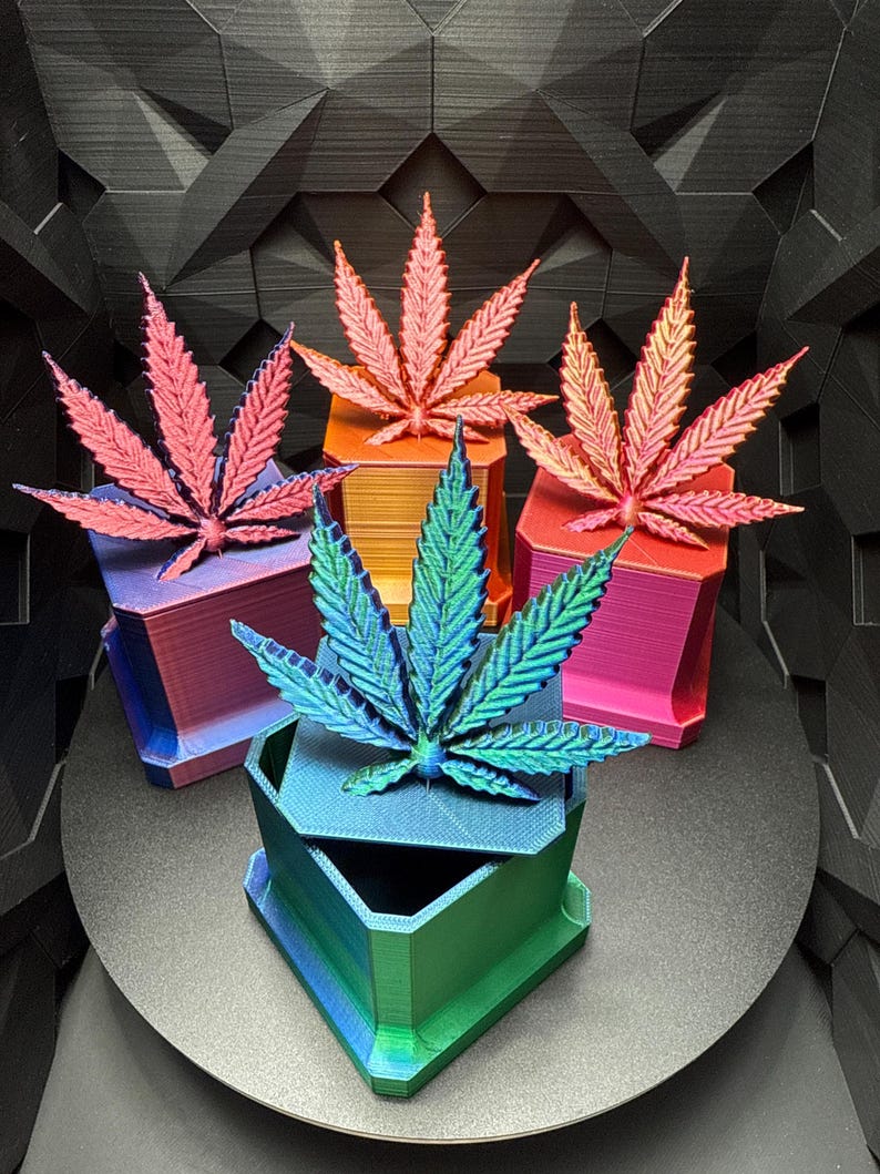 Pot Leaf Trophy Container - Etsy