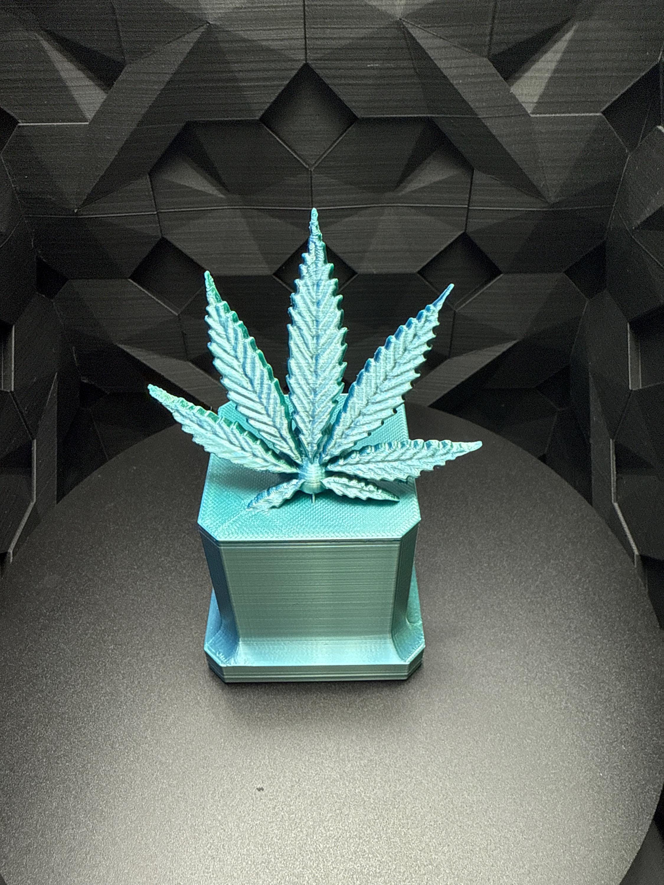 Pot Leaf Trophy Container - Etsy