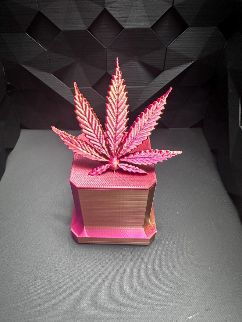 Pot Leaf Trophy Container - Etsy