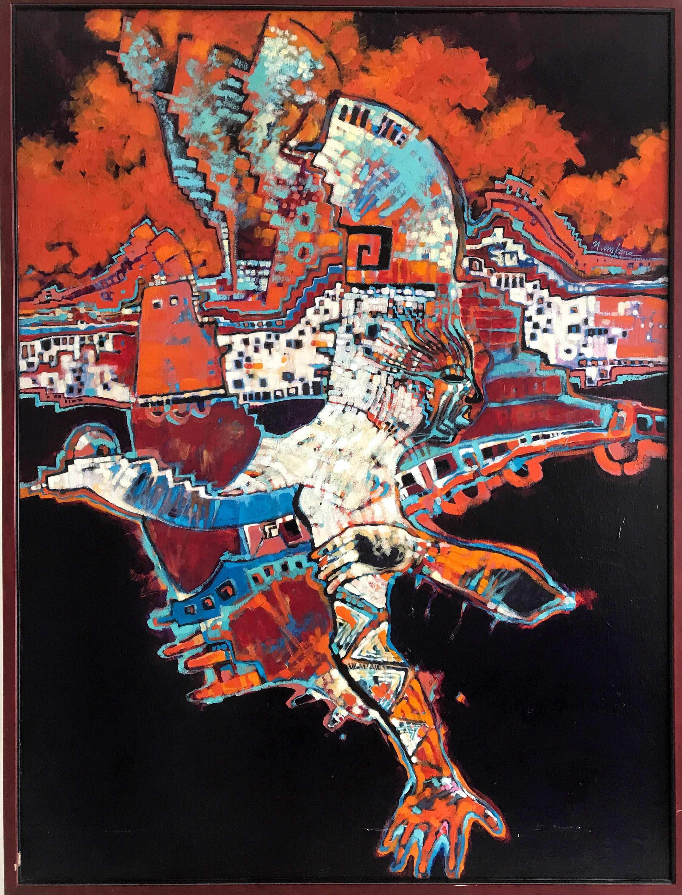 Hopi, Pueblo, Native American Art, Southwest Art, Unique Gift, Wall Art ...