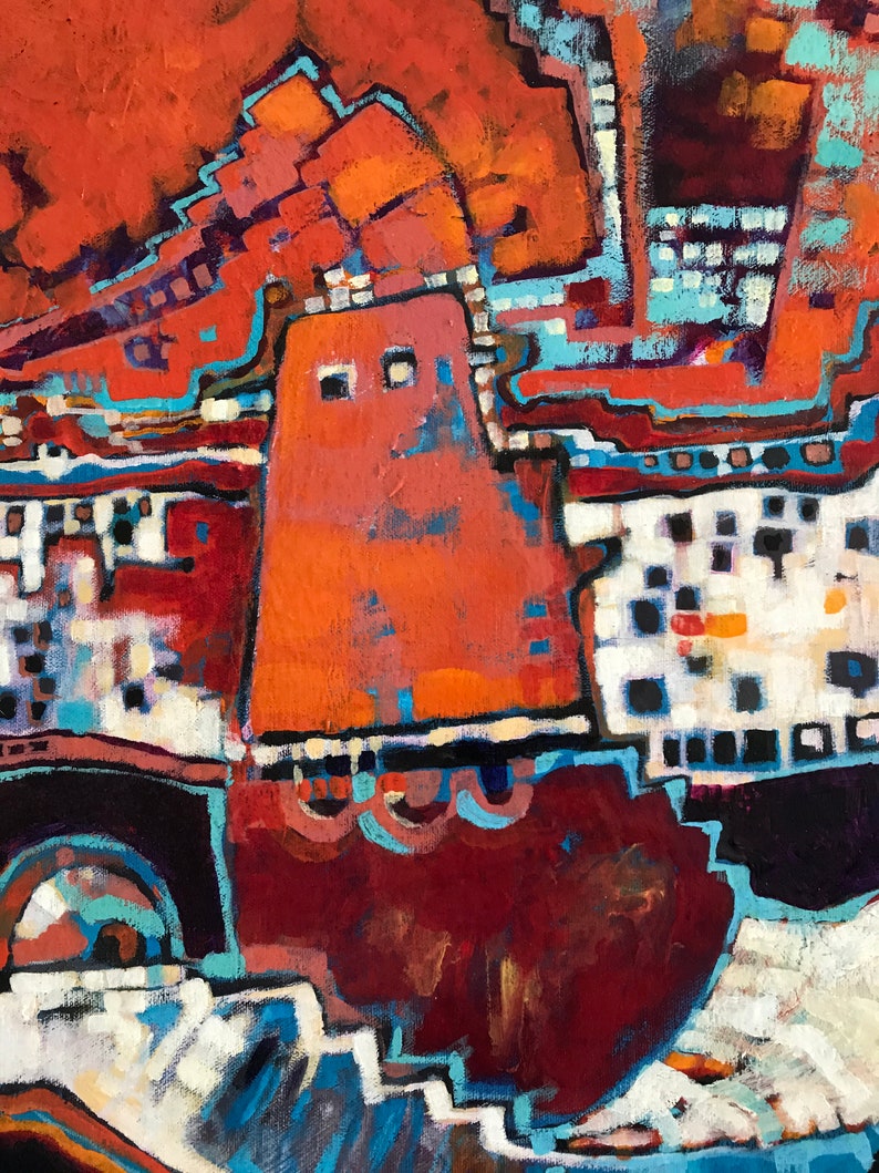 Hopi, Pueblo, Native American Art, Southwest Art, Unique Gift, Wall Art ...