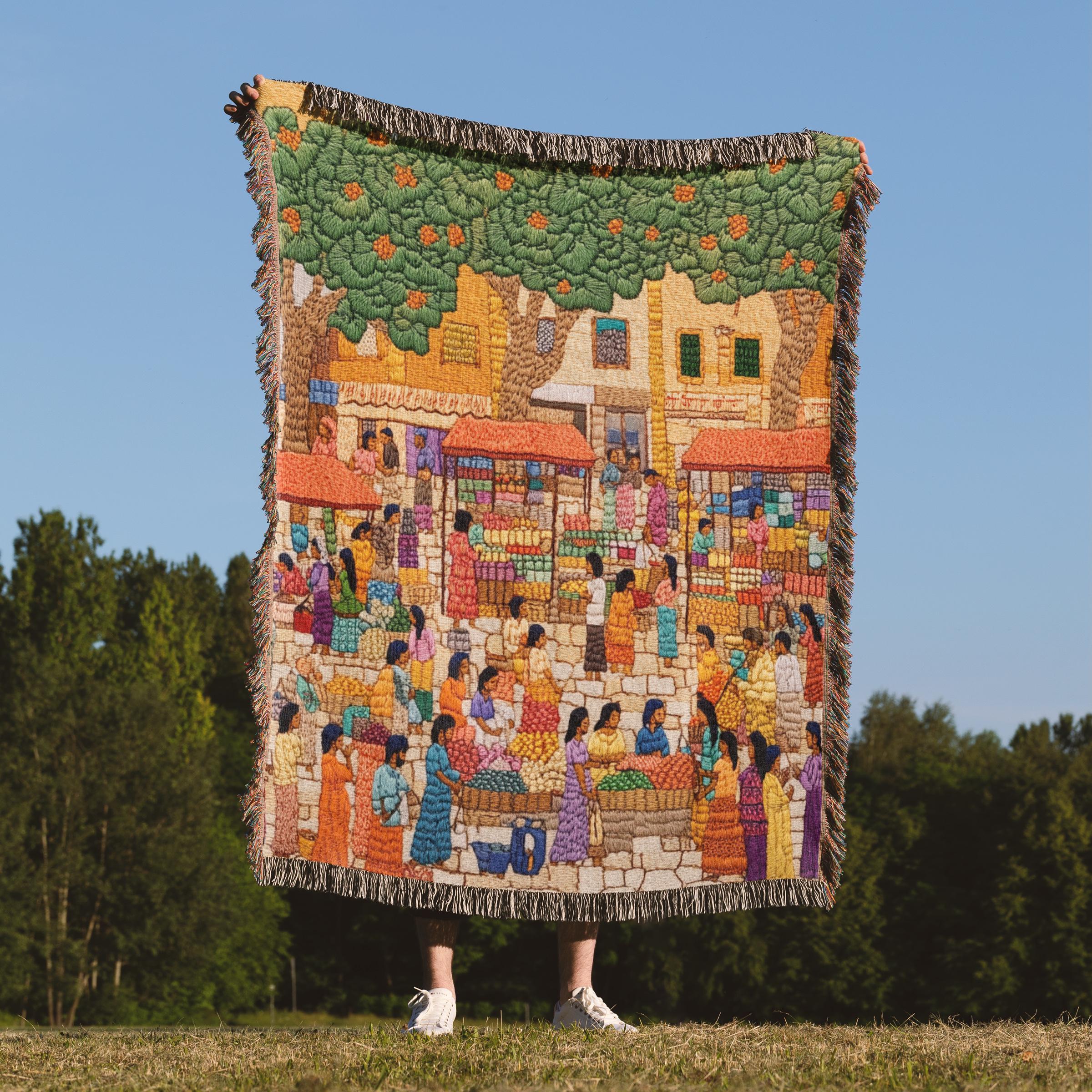 Panjab Market Phulkari Embroidery Style Traditional Indian Art Woven ...
