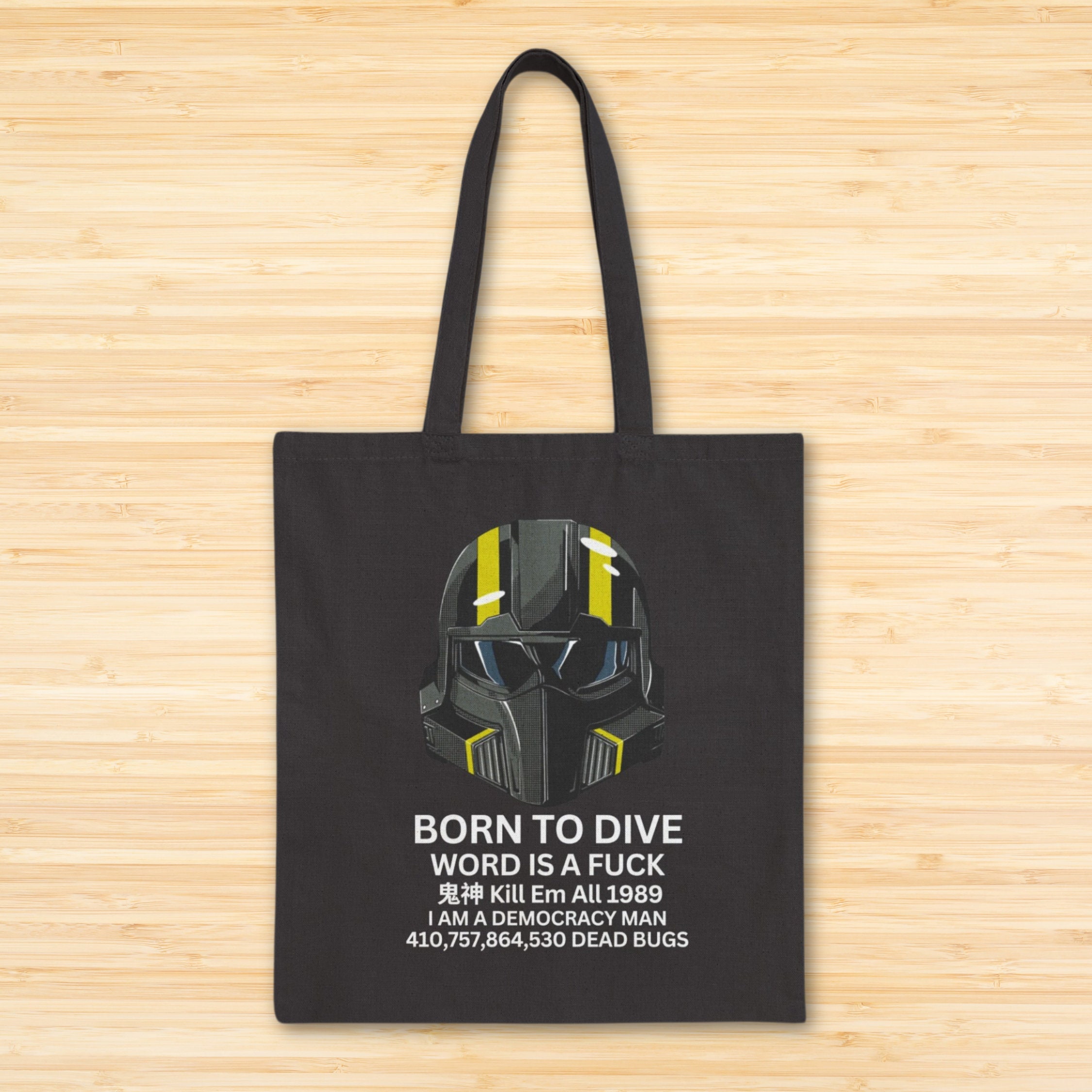 Helldivers 2 Born to Dive Cotton Canvas Tote Bag, Malevelon Creek ...