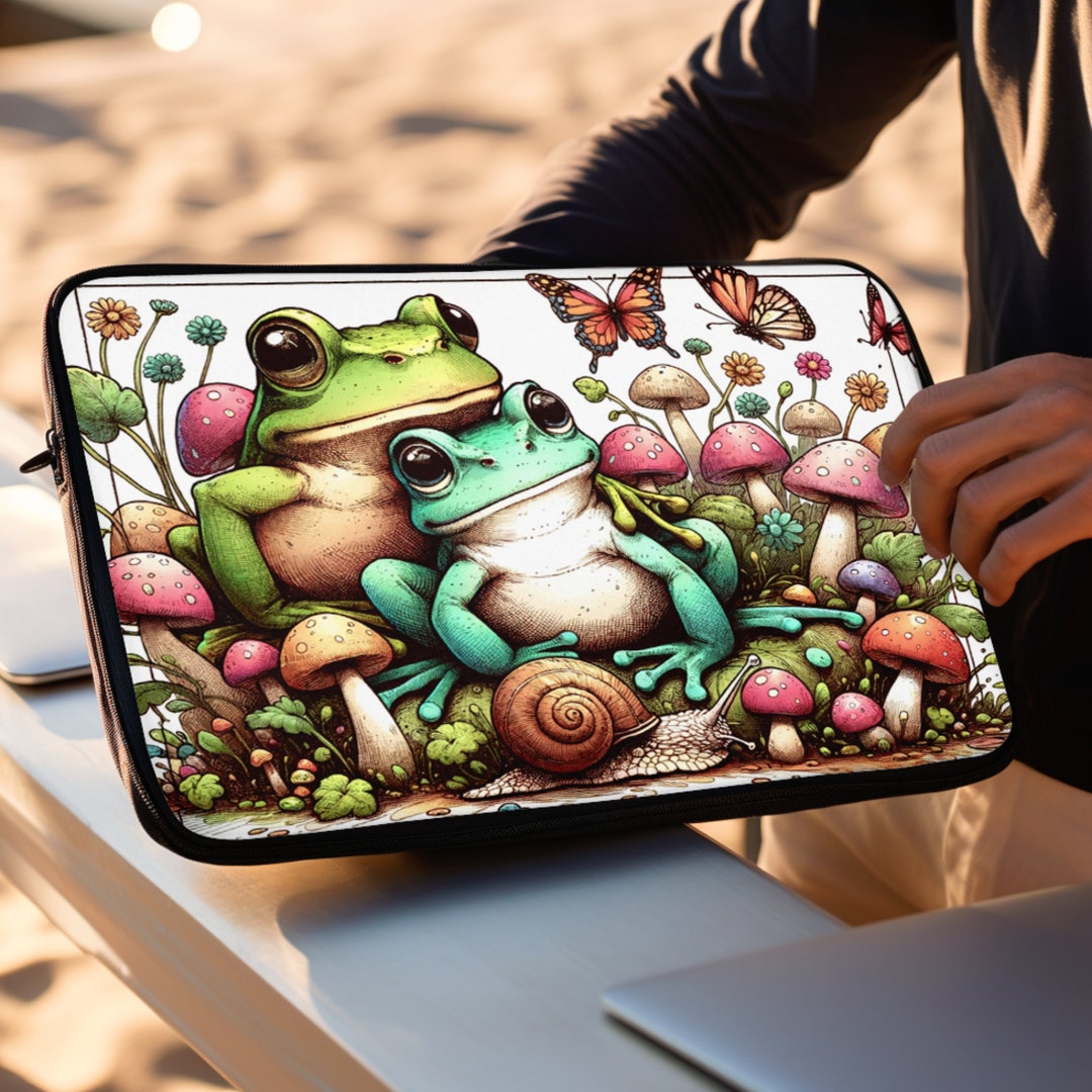 Frog and Toad Cute Aesthetic Laptop MacBook Air Pro Sleeve, Laptop Case ...