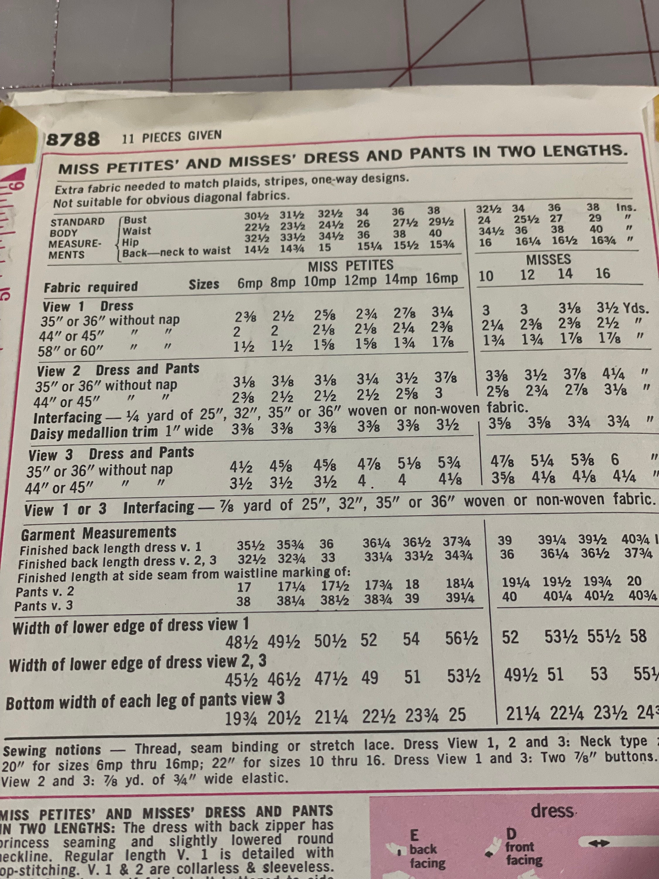 Vintage Simplicity 8788 Sewing Pattern Misses 60s Dress 1960s Dress ...