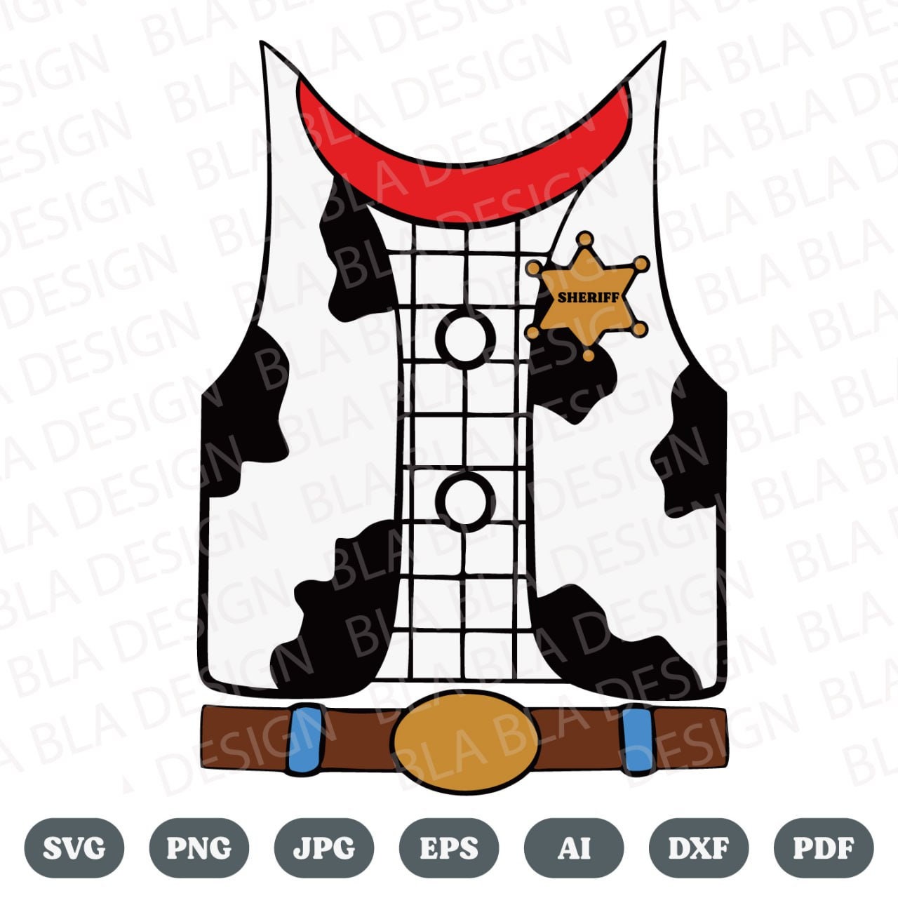 Cowboy Vest Clipart