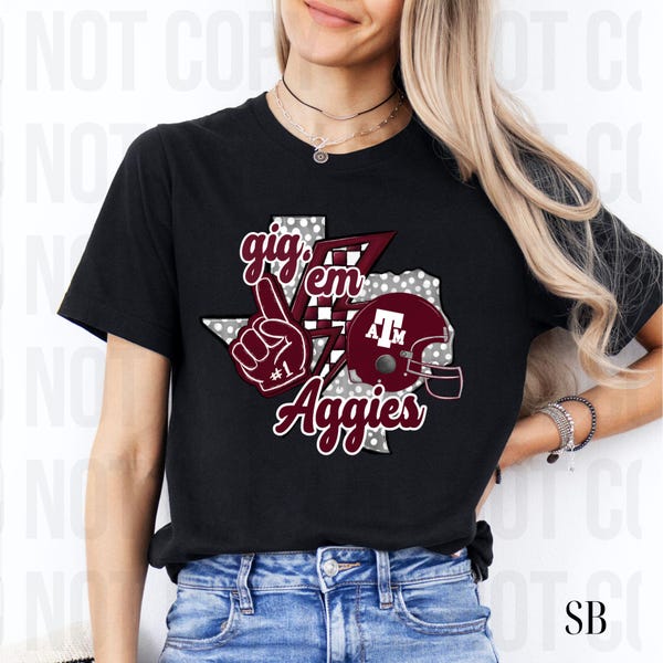 Sublimation Aggie Football - Etsy