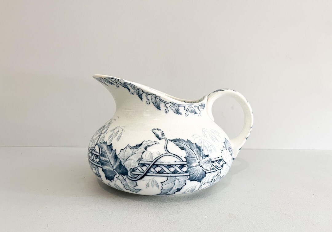 Toilet Jug or Pitcher, Pavot Sarreguemines Model, Early 20th Century ...