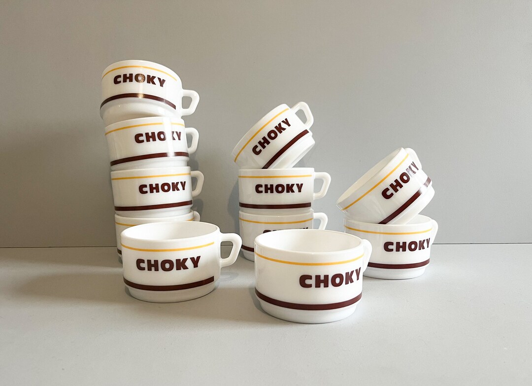 CHOKY Advertising Chocolate Cups, Arcopal, From the 70s/80s - Etsy