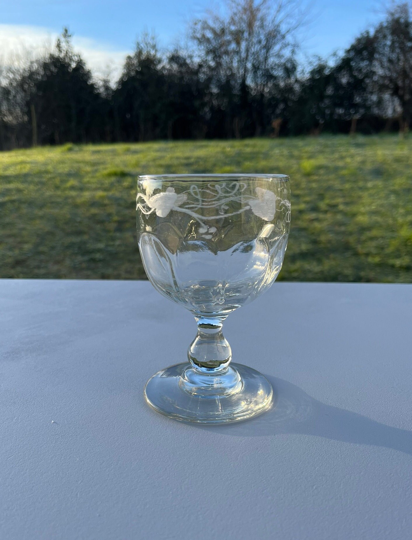 Large Engraved Water Glass, Wedding or Engagement, 19th - Etsy