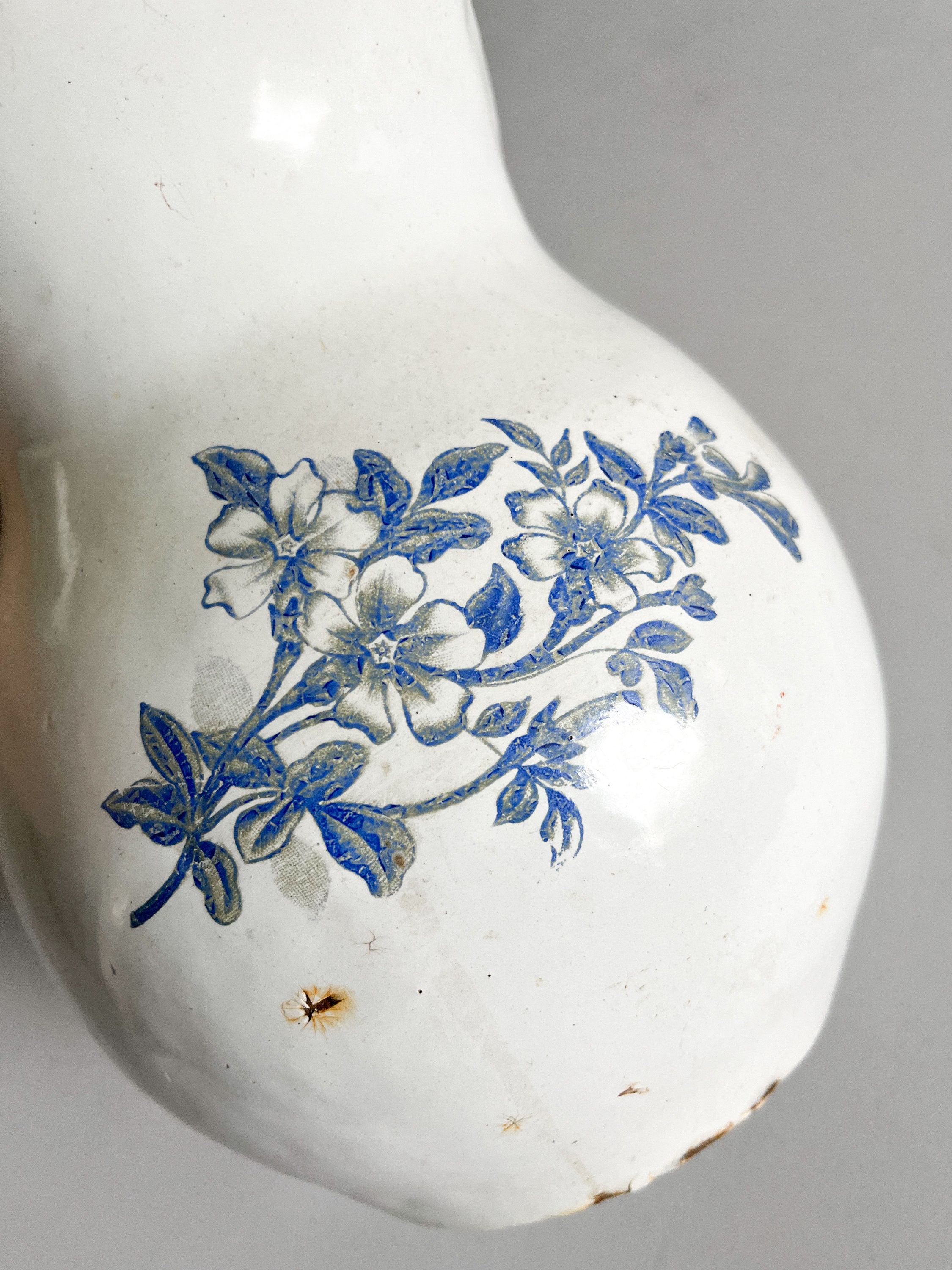 Large Enameled Sheet Metal Pitcher, Early 20th Century - Etsy