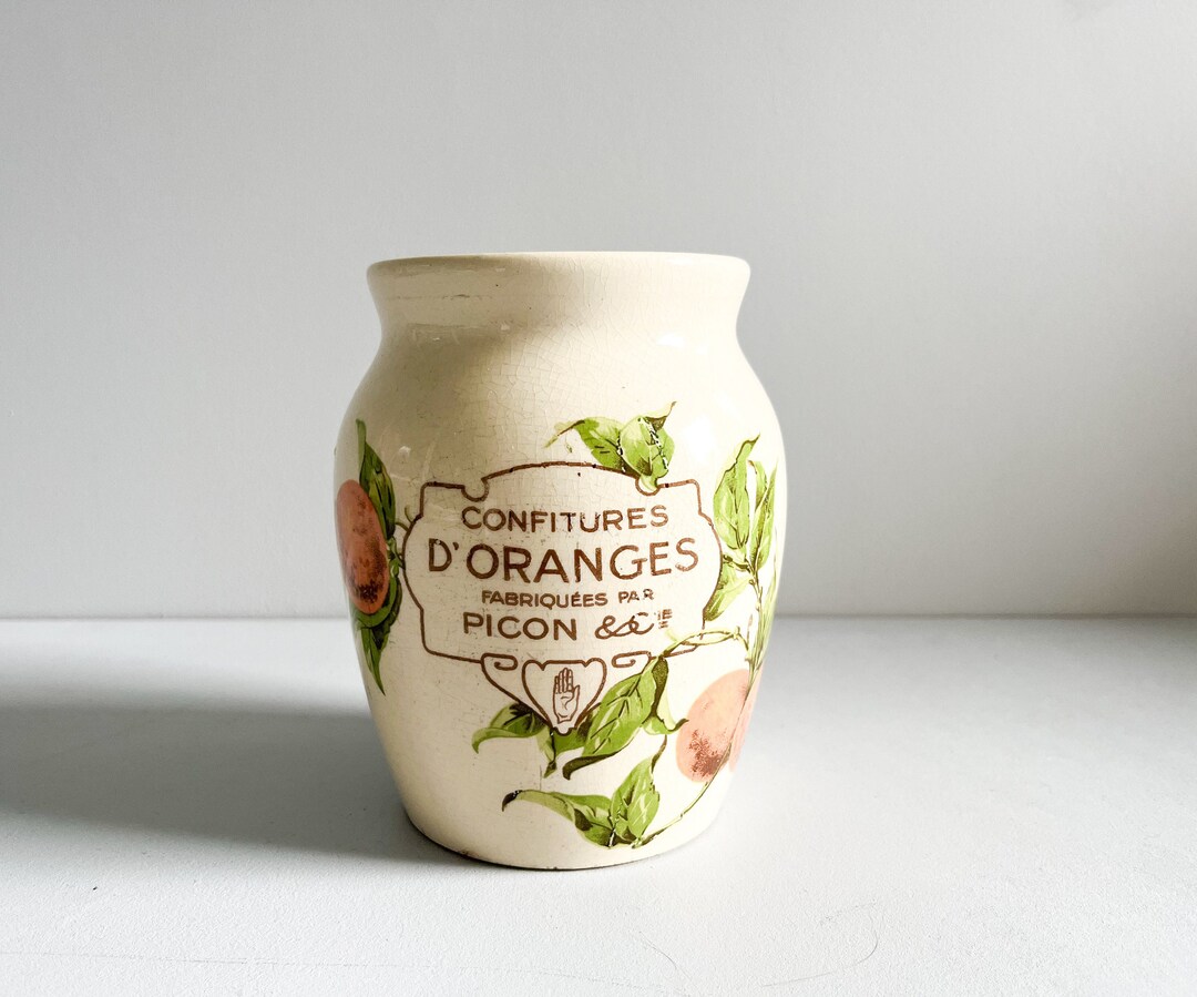Rare Grand Pot Confitures D'oranges PICON , Lunéville , Début 20ème - Etsy