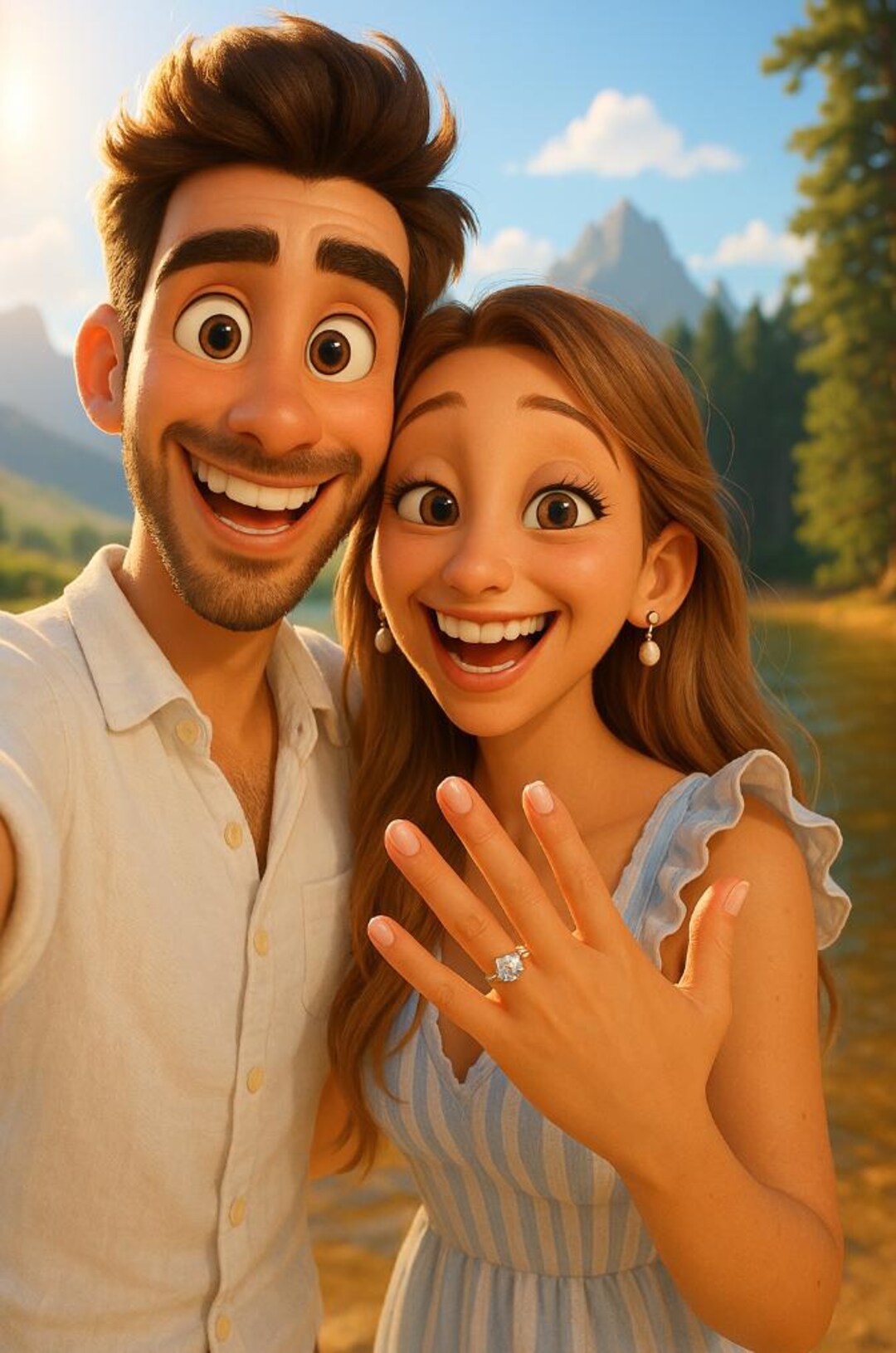 Custom Pixar Portrait From Photo, Cartoon Portrait Animation Character ...