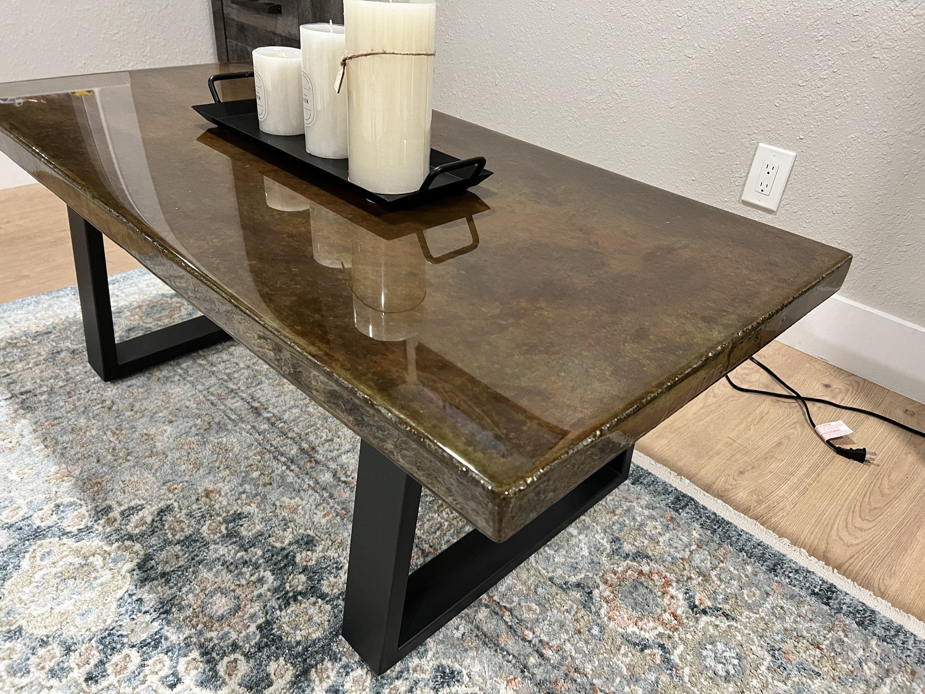 Concrete Riverbed Coffee Table - Etsy