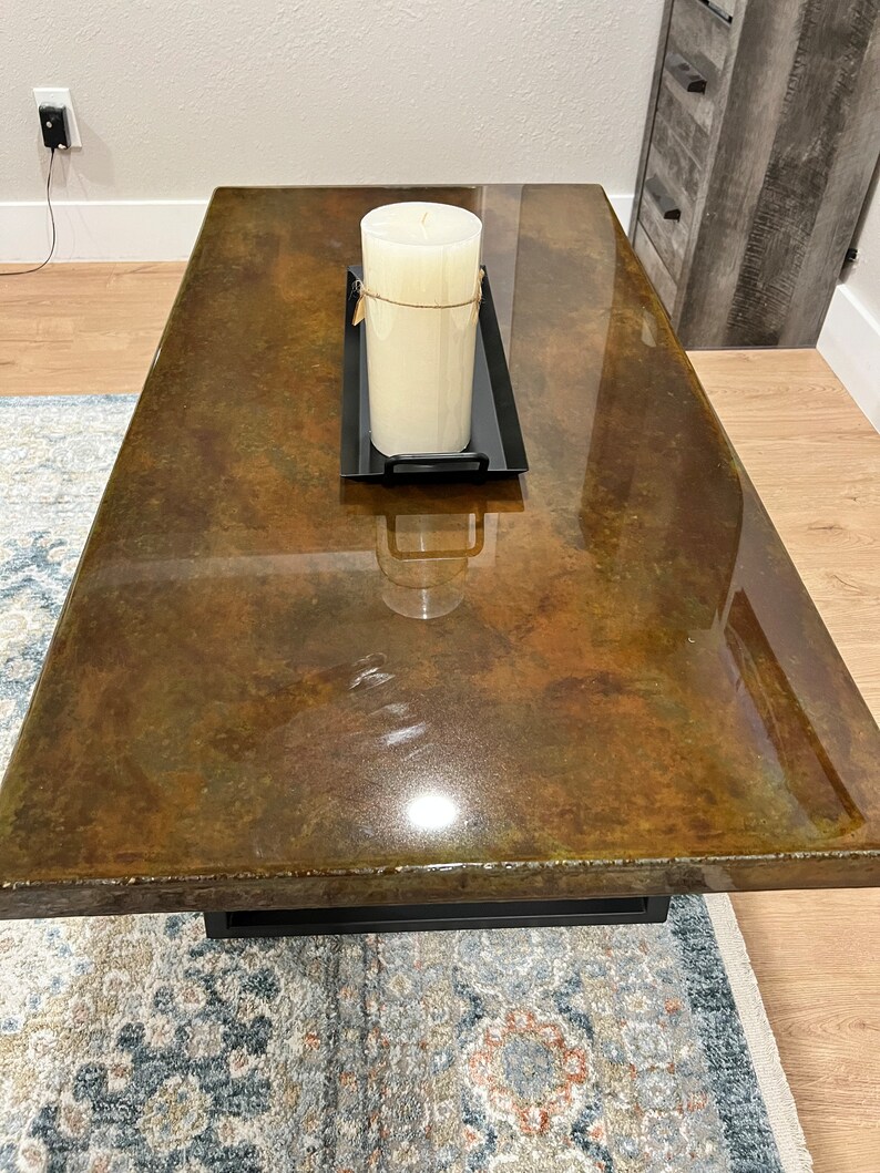 Concrete Riverbed Coffee Table - Etsy