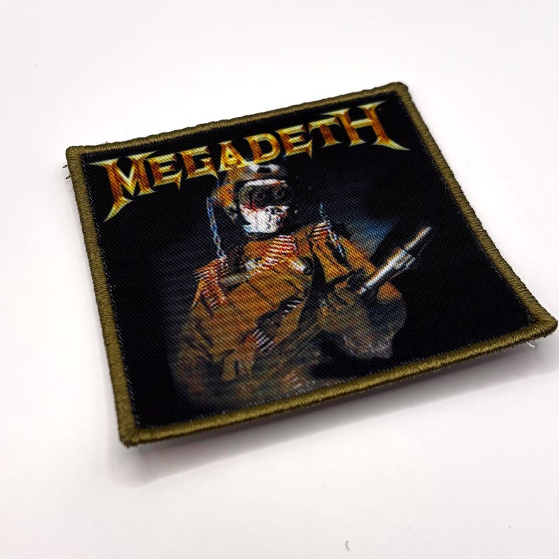 Megadeth Patch – Trooper Artwork (8 × 8 Cm) – Iron-on Thrash Metal ...