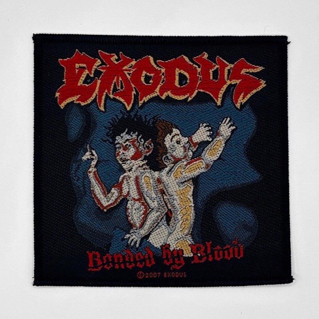 Exodus Patch – Bonded by Blood – 10 X 10 Cm – Woven Thrash Metal Band ...