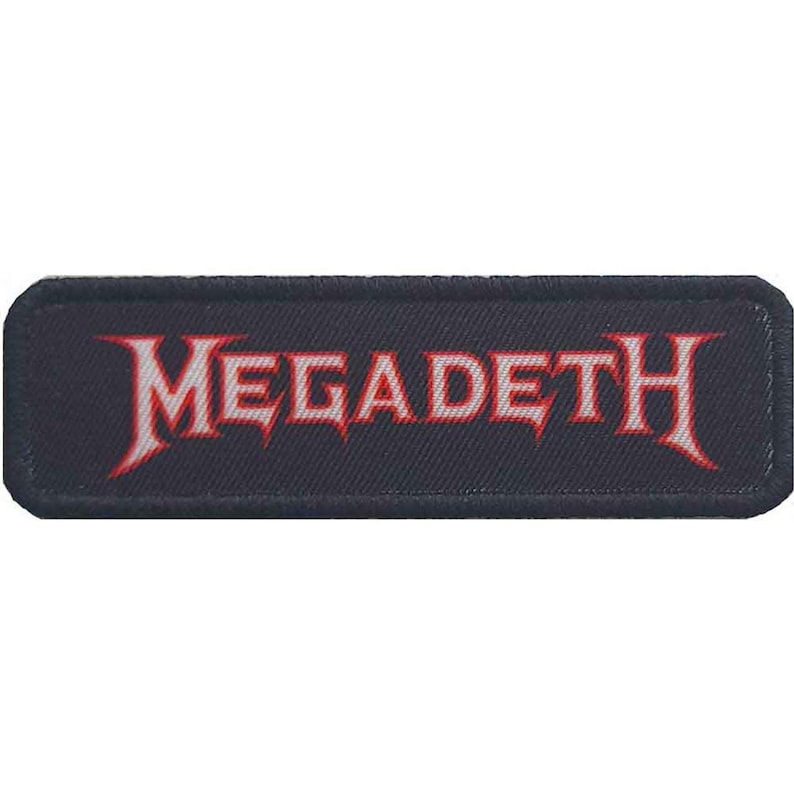 Official Megadeth Standard Patch | Logo Outline Iron-on Patch | Thrash ...